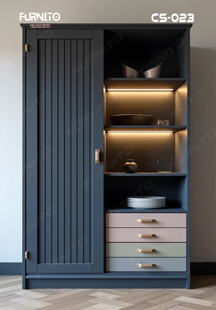 "The Lumina Fluted Storage Cabinet" | RO Mart